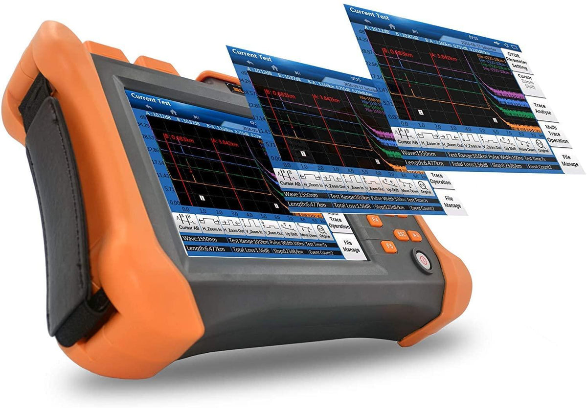 Réflectomètre OTDR Fibre Optique 120km écran tactile testeur ...