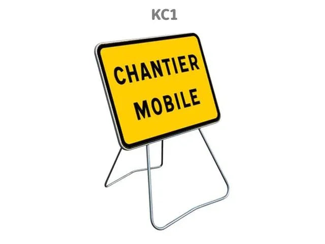 Panneau KC1 "Chantier mobile" sur Trépied C1 – DISTRI-FIBRE