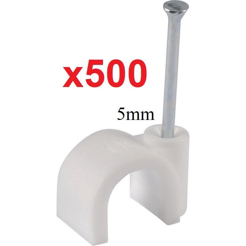 Clips Pontet de Fixation Câble à Clouer - 5mm - Lot de 500 – DISTRI-FIBRE